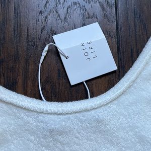Zara | Tops | Zara White Terry Cloth Crop Top | Poshmark